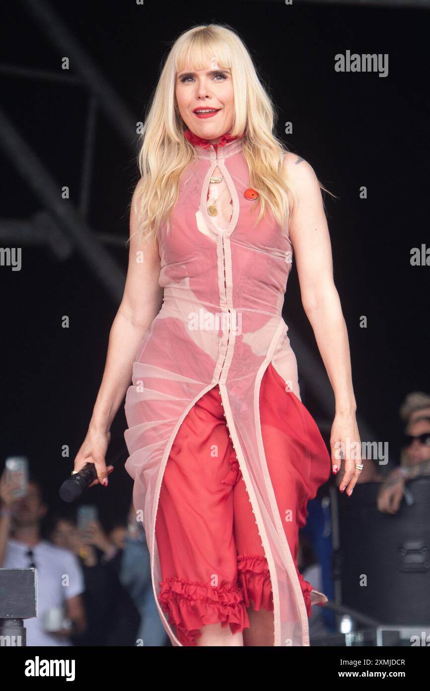 Glastonbury, UK. 30 Jun 2024. English singer-songwriter Paloma Faith ...