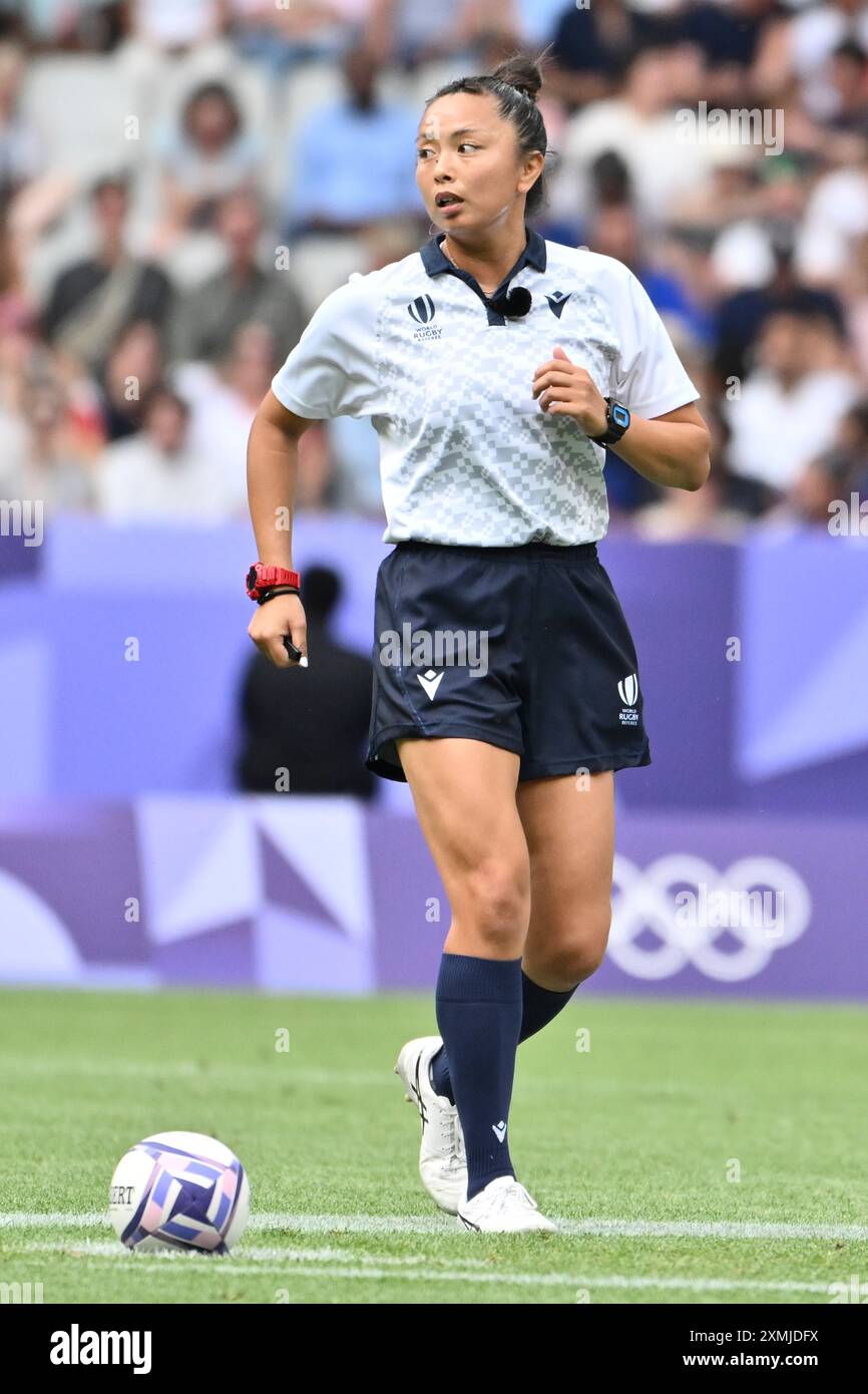 New Zeland vs China, KUWAI Ano (JPN) Referee, Rugby Sevens Women's Pool ...