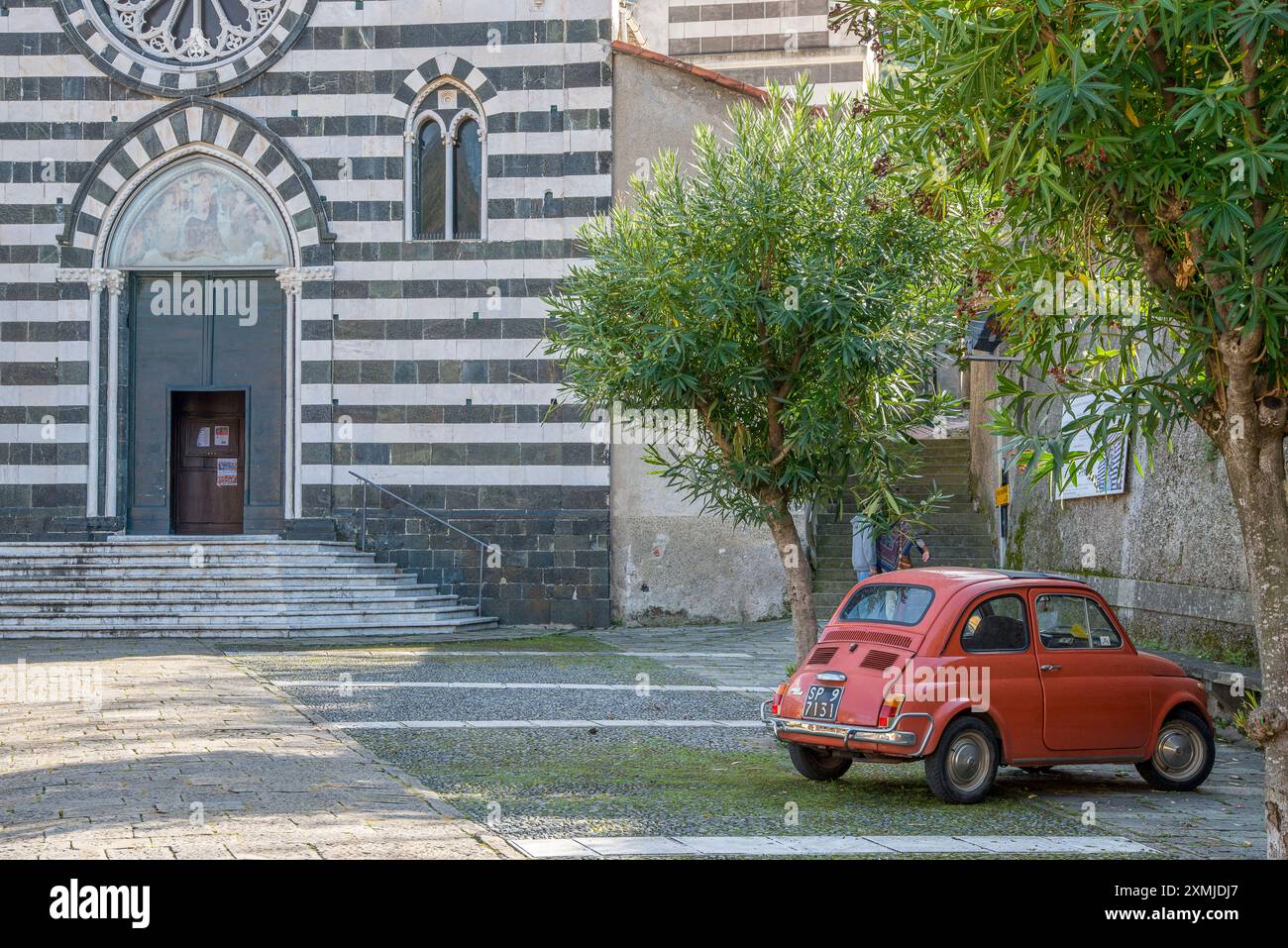 Church in Levanto Village, Cinque Terre, Italy Stock Photo - Alamy