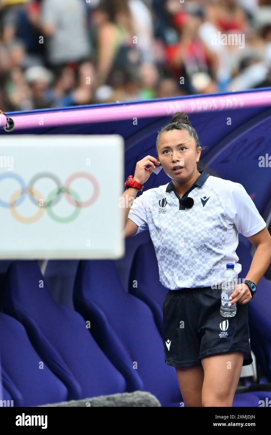 New Zeland vs China, KUWAI Ano (JPN) Referee, Rugby Sevens Women's Pool ...