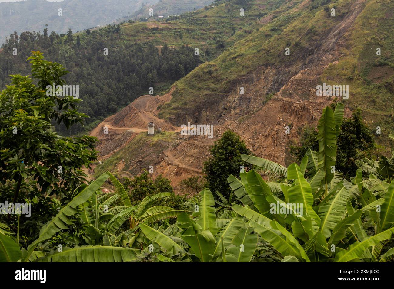 Aerial view of Kilembe copper mines, Uganda Stock Photo - Alamy