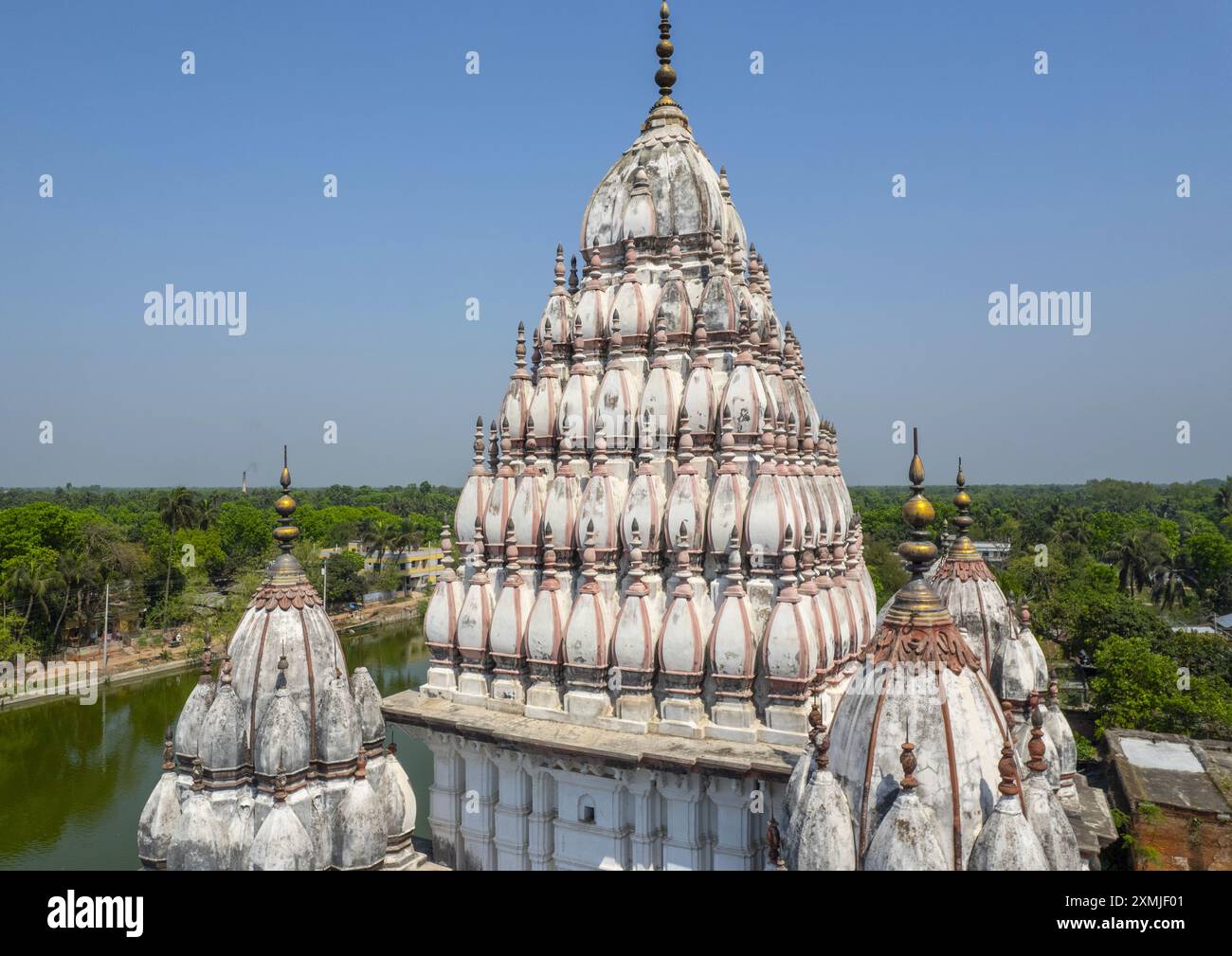 Shiva Temple over the Shiv Sagar lake, Rajshahi Division, Puthia ...