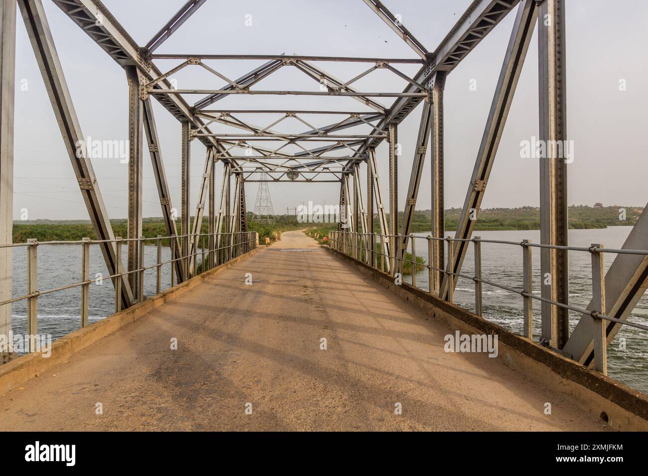 Kazinga Channel Bridge in Katunguru village, Uganda Stock Photo - Alamy