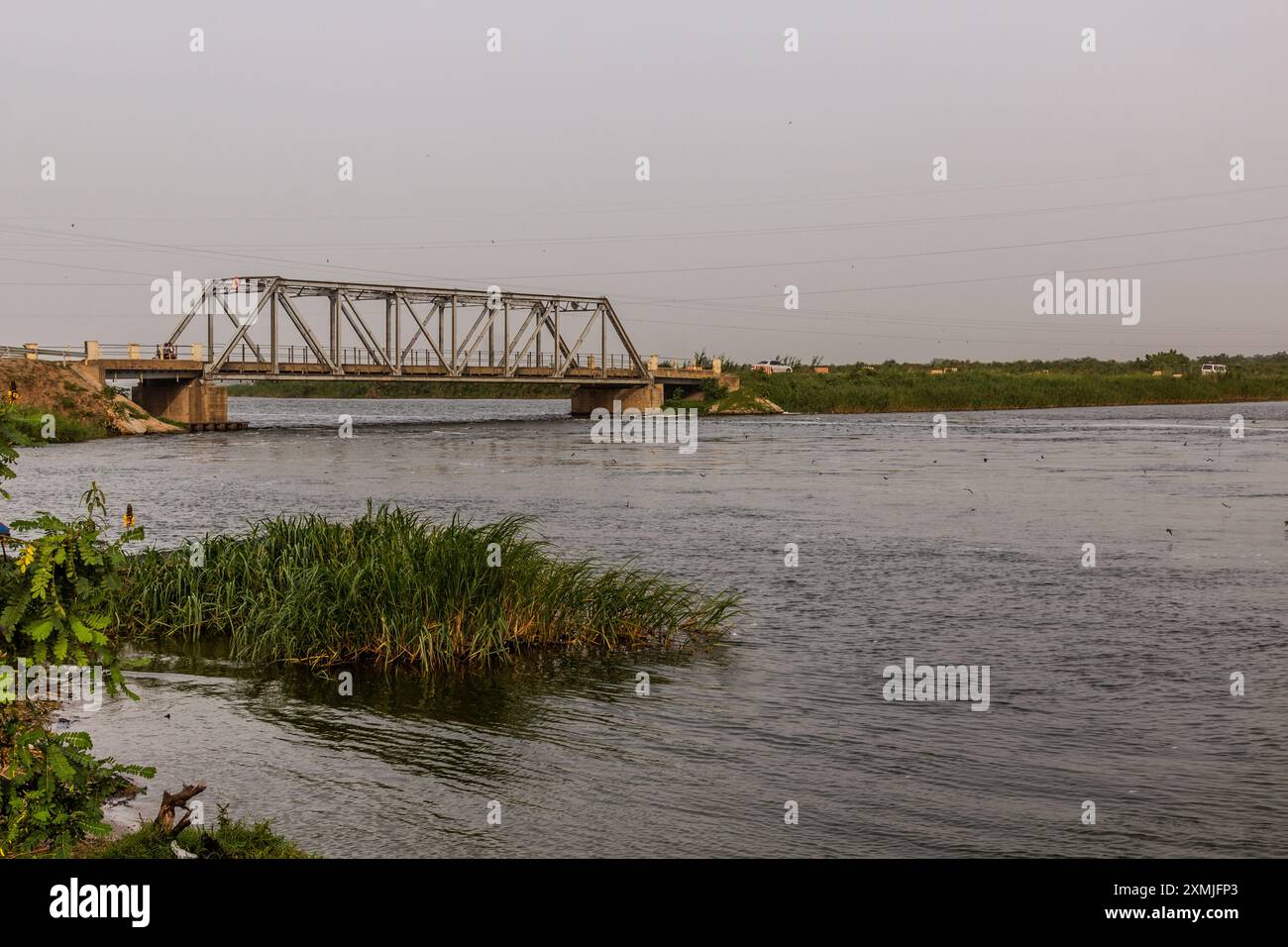 Kazinga Channel Bridge in Katunguru village, Uganda Stock Photo - Alamy