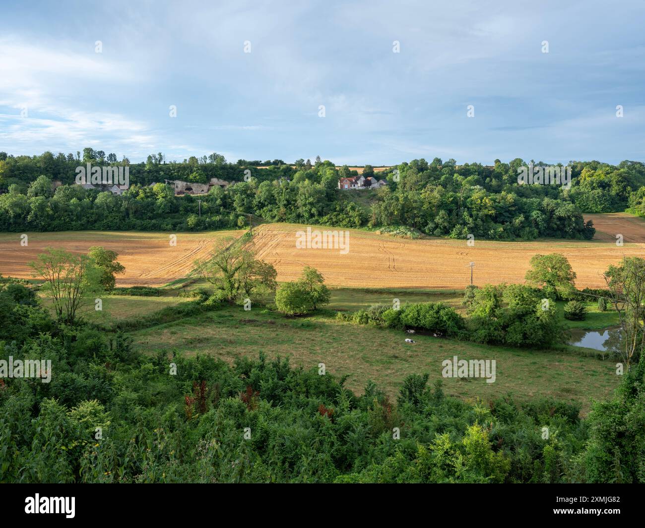 beautiful countryside landscape near village of paissy in pays de laon Stock Photo - Alamy