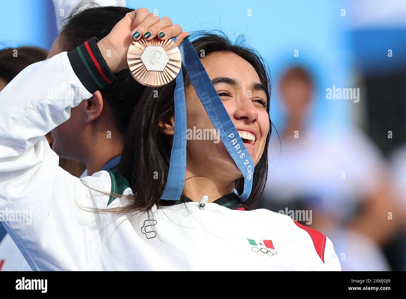 Paris, France. 28th July, 2024. Bronze medalist Ana Vazquez of team ...