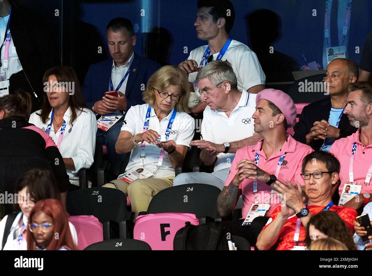 Thomas Bach, President of the International Olympic Committee, with his ...