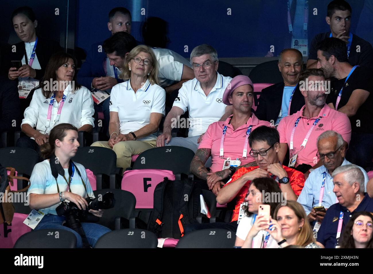 Thomas Bach, President of the International Olympic Committee, with his ...
