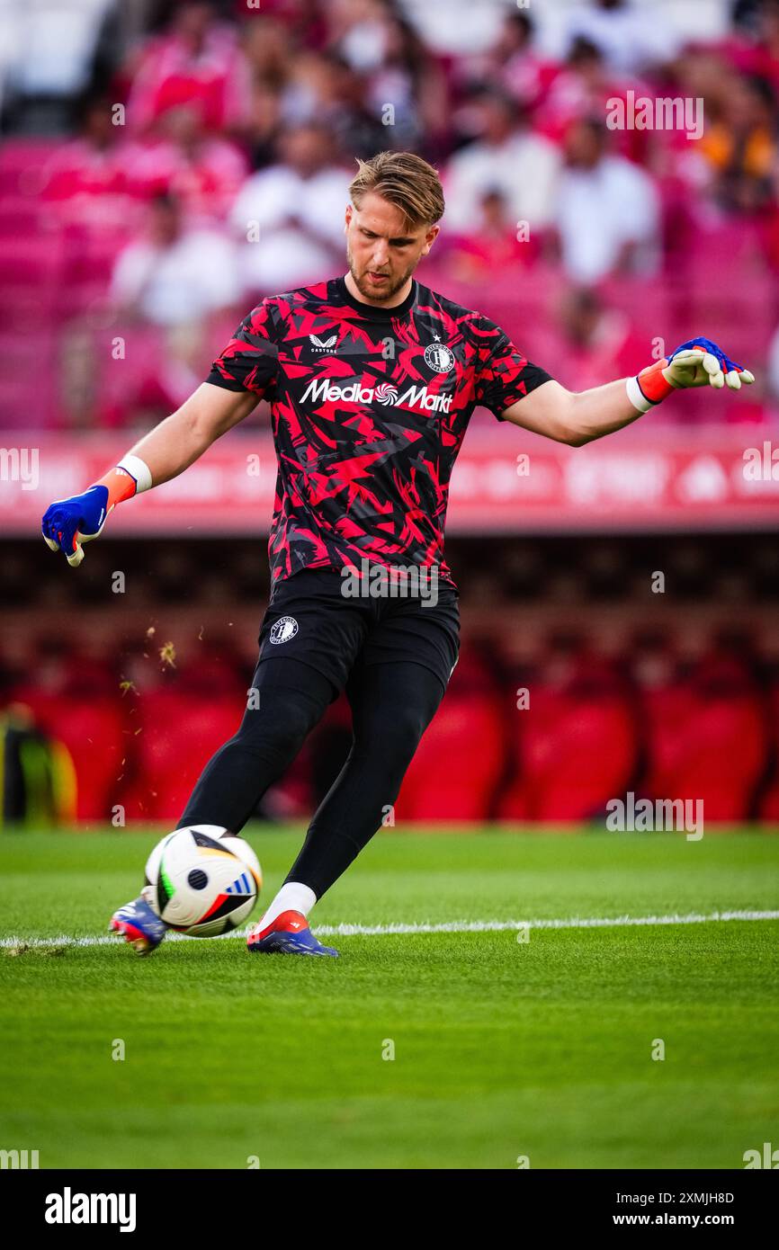 Lisbon, Portugal. 28th July, 2024. Lisbon - Feyenoord keeper Mikki van ...