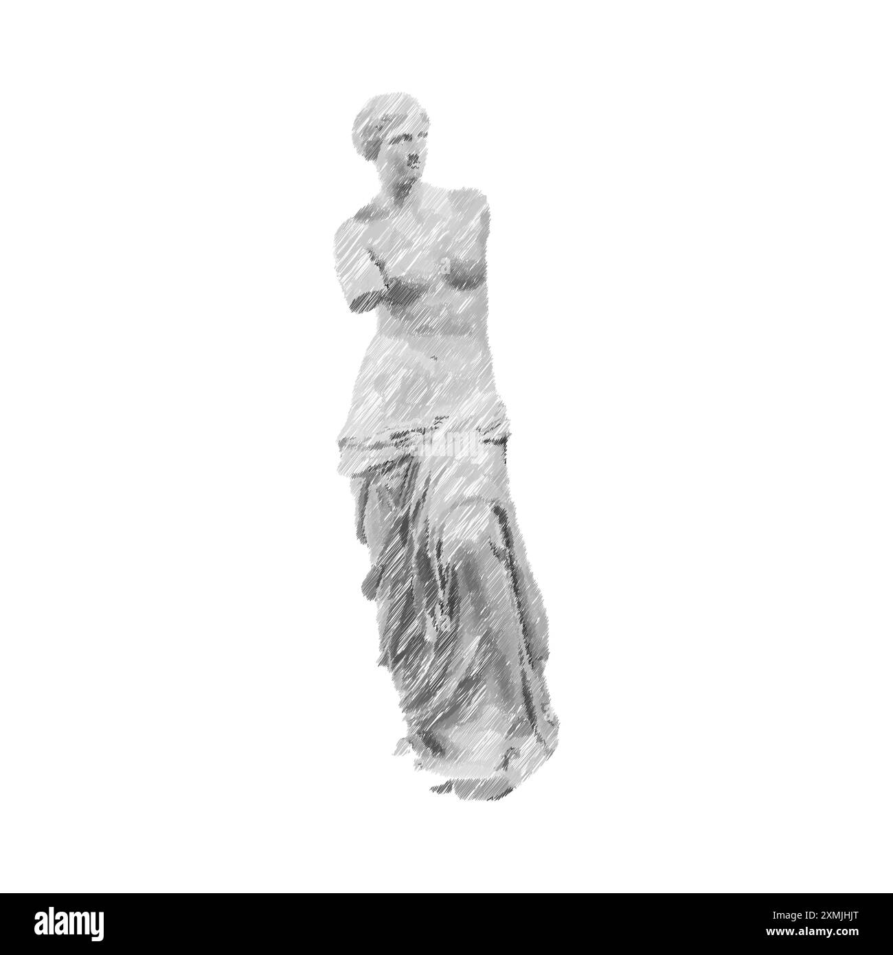 Heads Greek ancient sculpture, mystic. Vector hand drawn illustrations ...