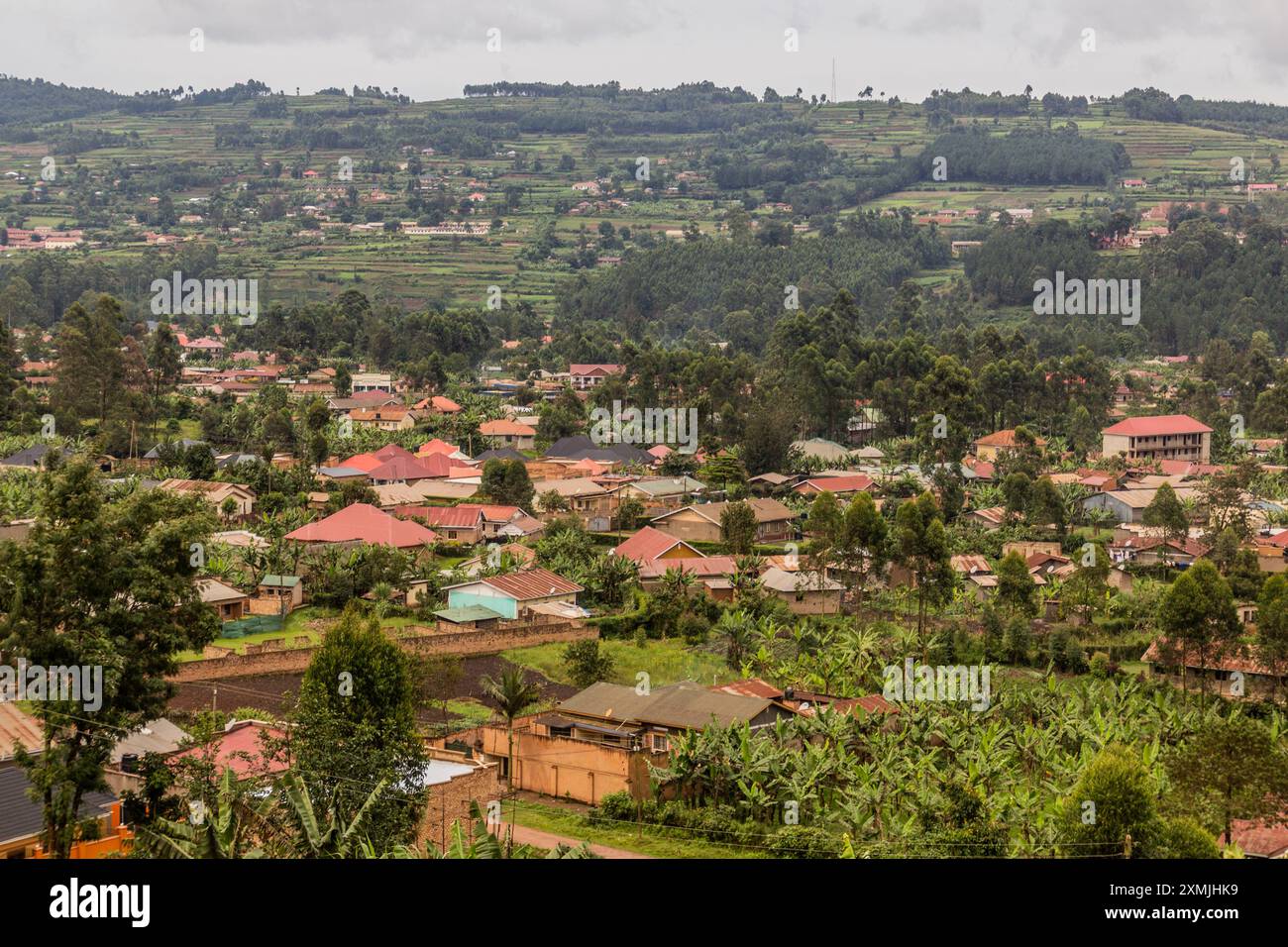 Aerial view of Kabale town, Uganda Stock Photo - Alamy