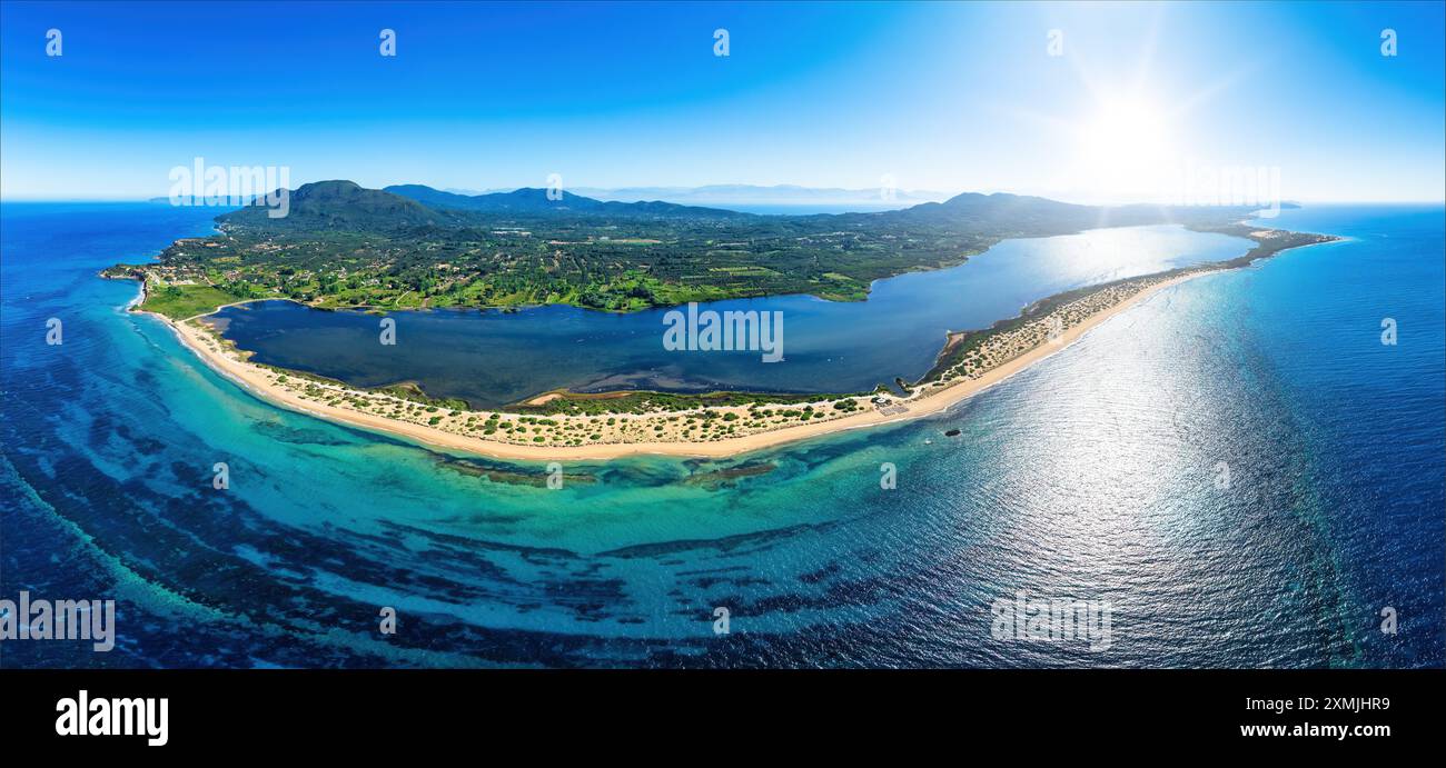 Corfu, 10 June 2024: Ionian Islands of Greece Corfu. Panoramic view of ...