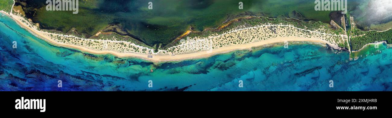 Corfu, 10 June 2024: Ionian Islands of Greece Corfu. Panoramic view of ...