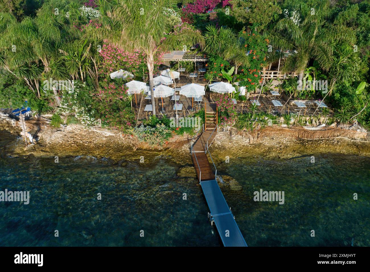 Corfu, 10 June 2024: Ionian Islands of Greece Corfu. Panoramic view of ...