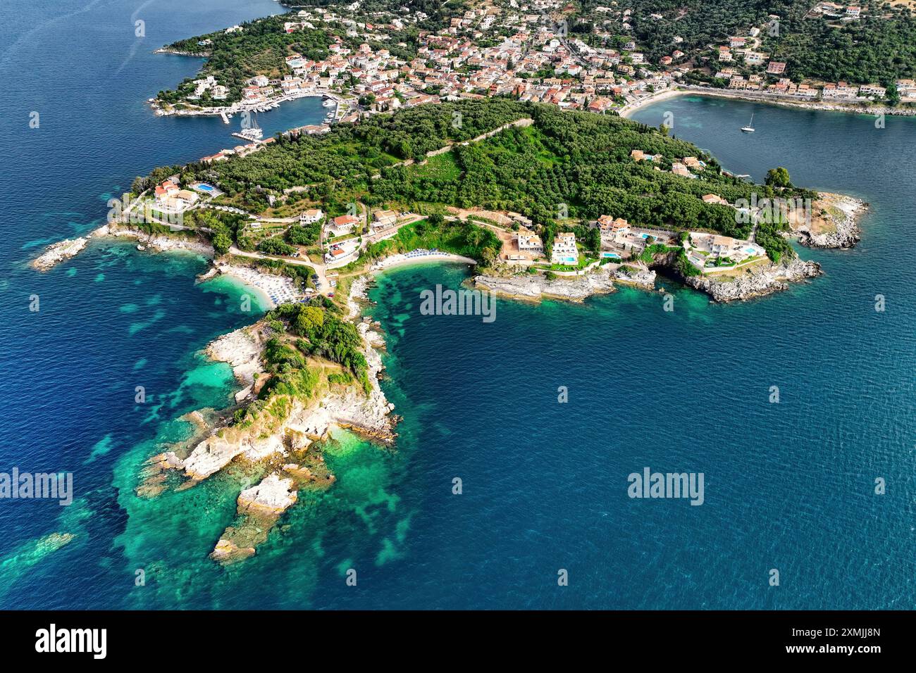 Corfu, 10 June 2024: Ionian Islands of Greece Corfu. Panoramic view of ...