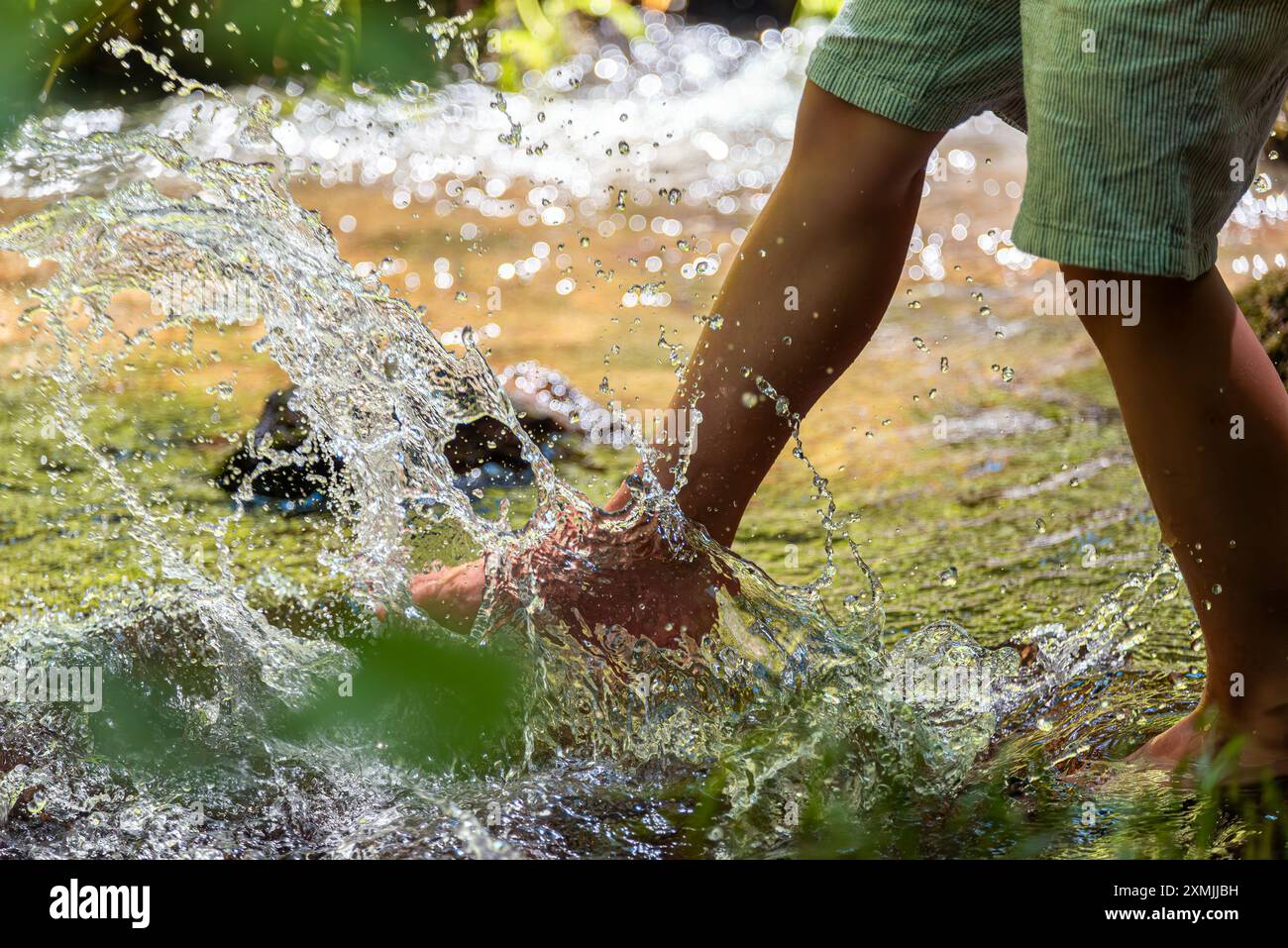 Child tapping foot hi-res stock photography and images - Alamy
