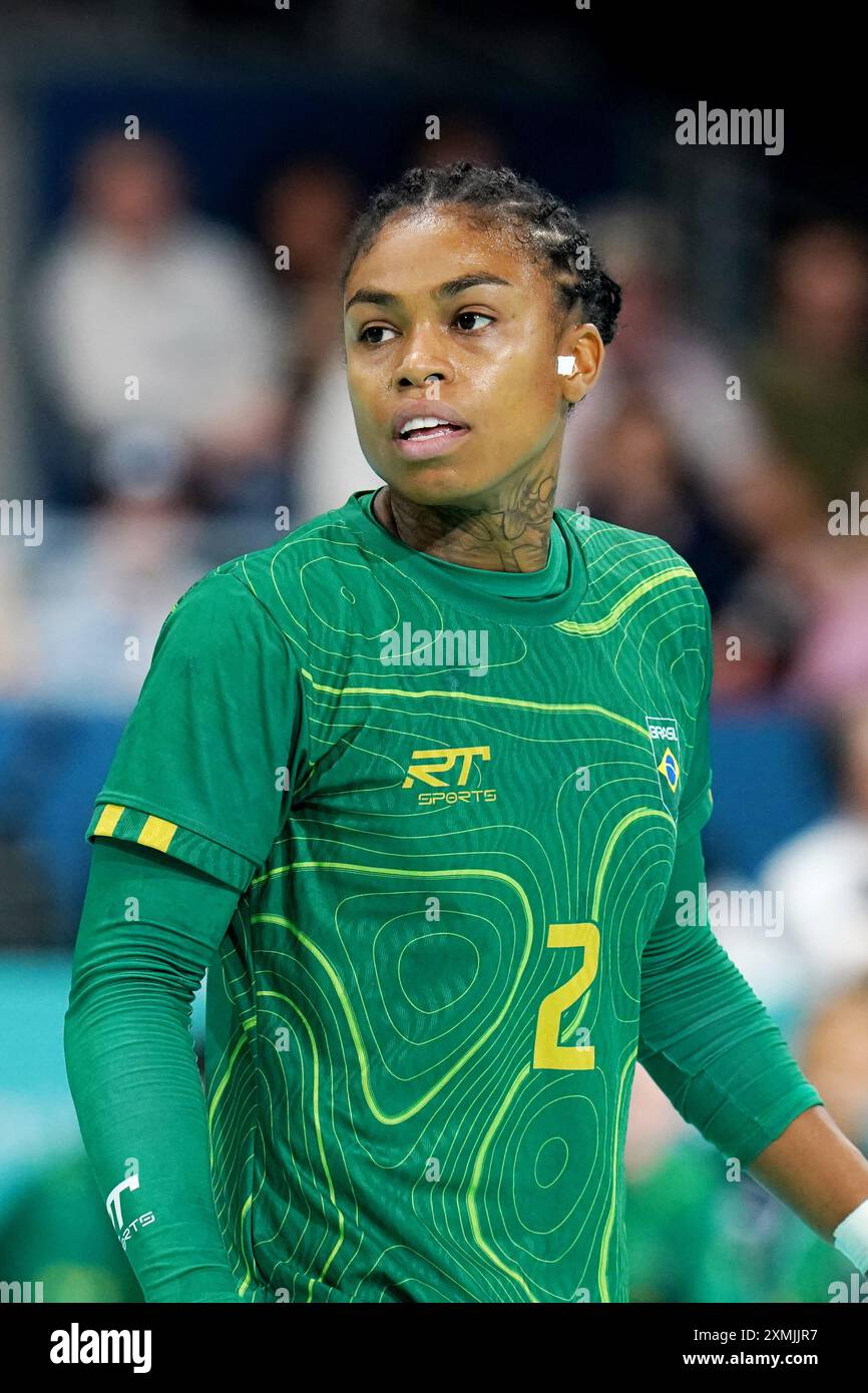 Bruna de Paula of Brazil, Women's Preliminary Round Group B between ...