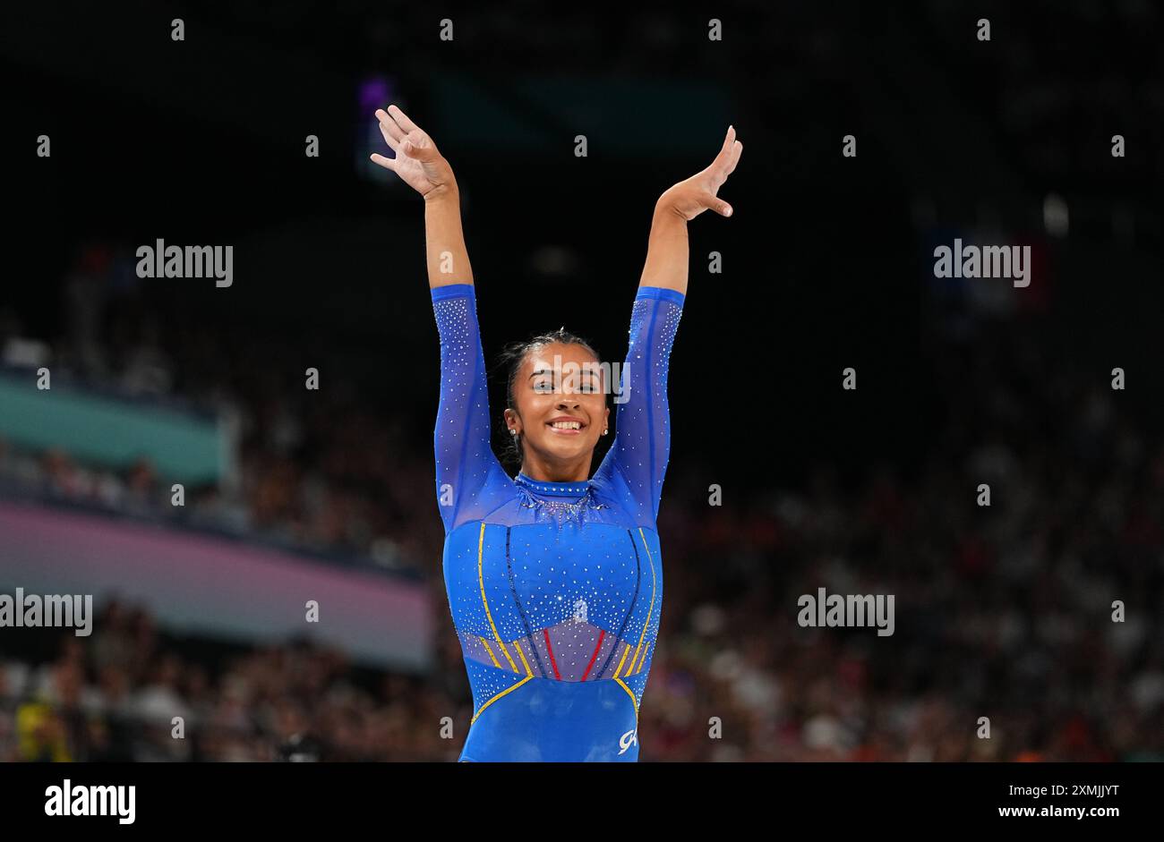 Paris, France. 28 July, 2024. Luisa Blanco (Colombia) competes during ...