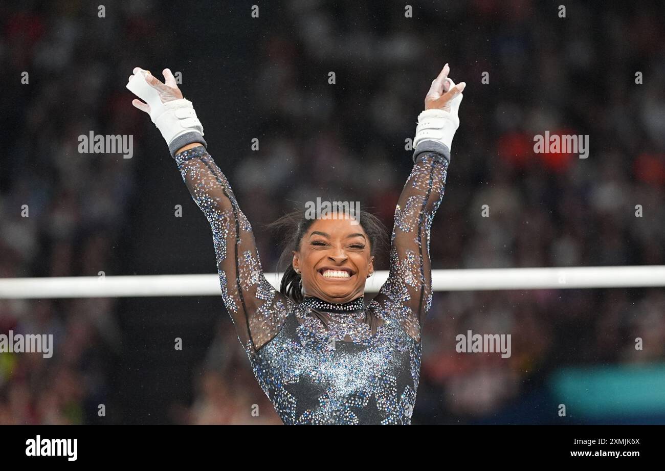 Paris, France. 28 July, 2024. Simone Biles (United States of America ...