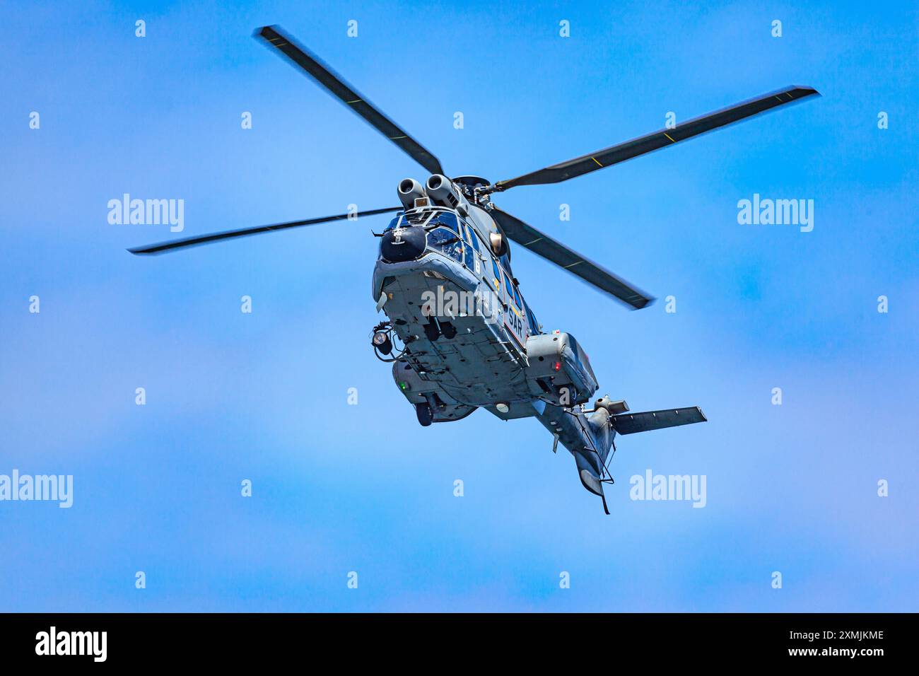 Spanish military SAR Squadron performing an air rescue Stock Photo - Alamy