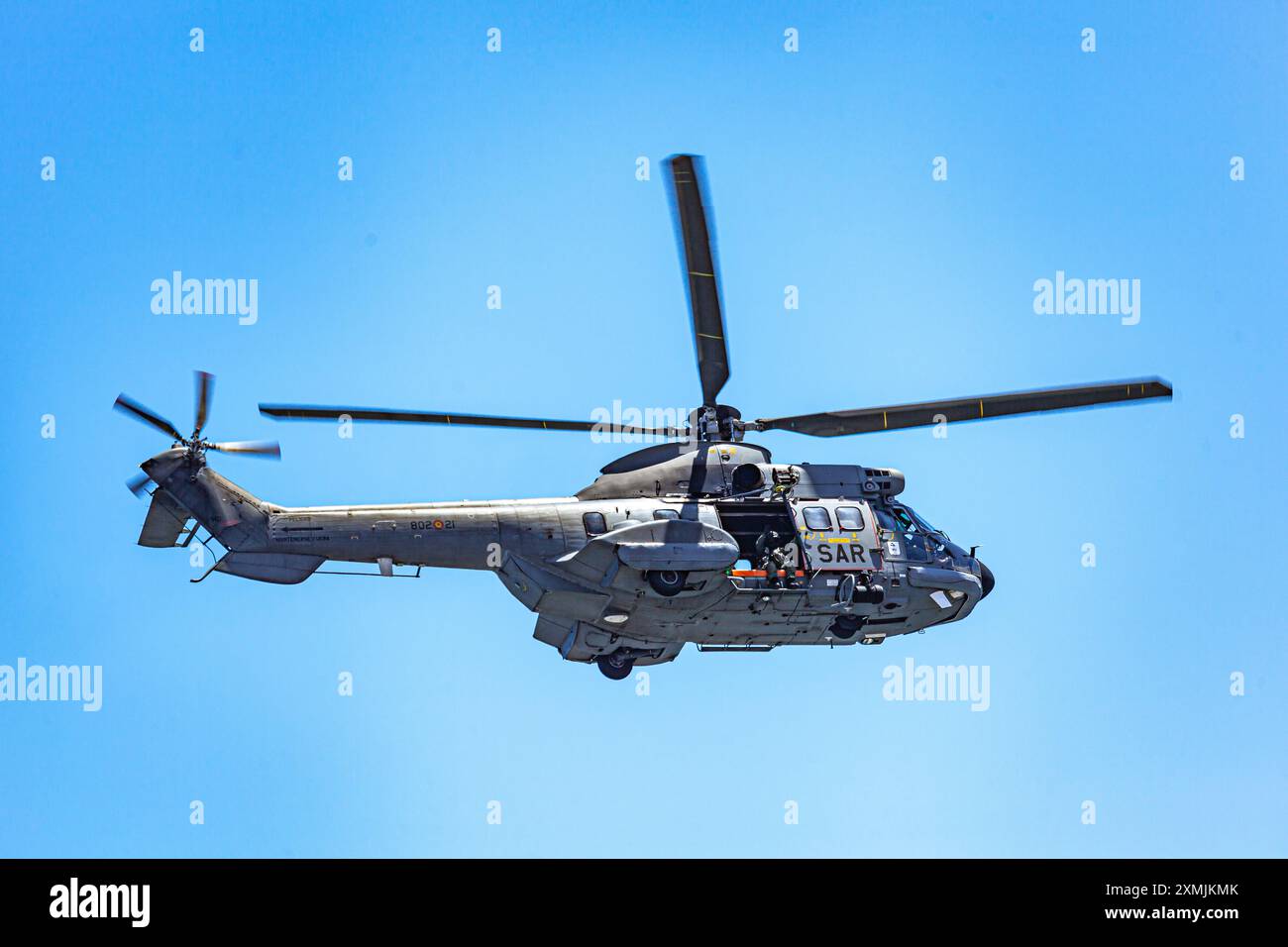Spanish military SAR Squadron performing an air rescue Stock Photo - Alamy