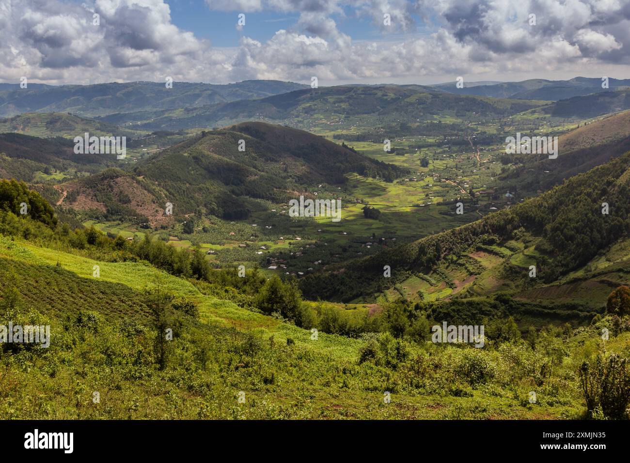 Lush landscape near Kabale, Uganda Stock Photo - Alamy