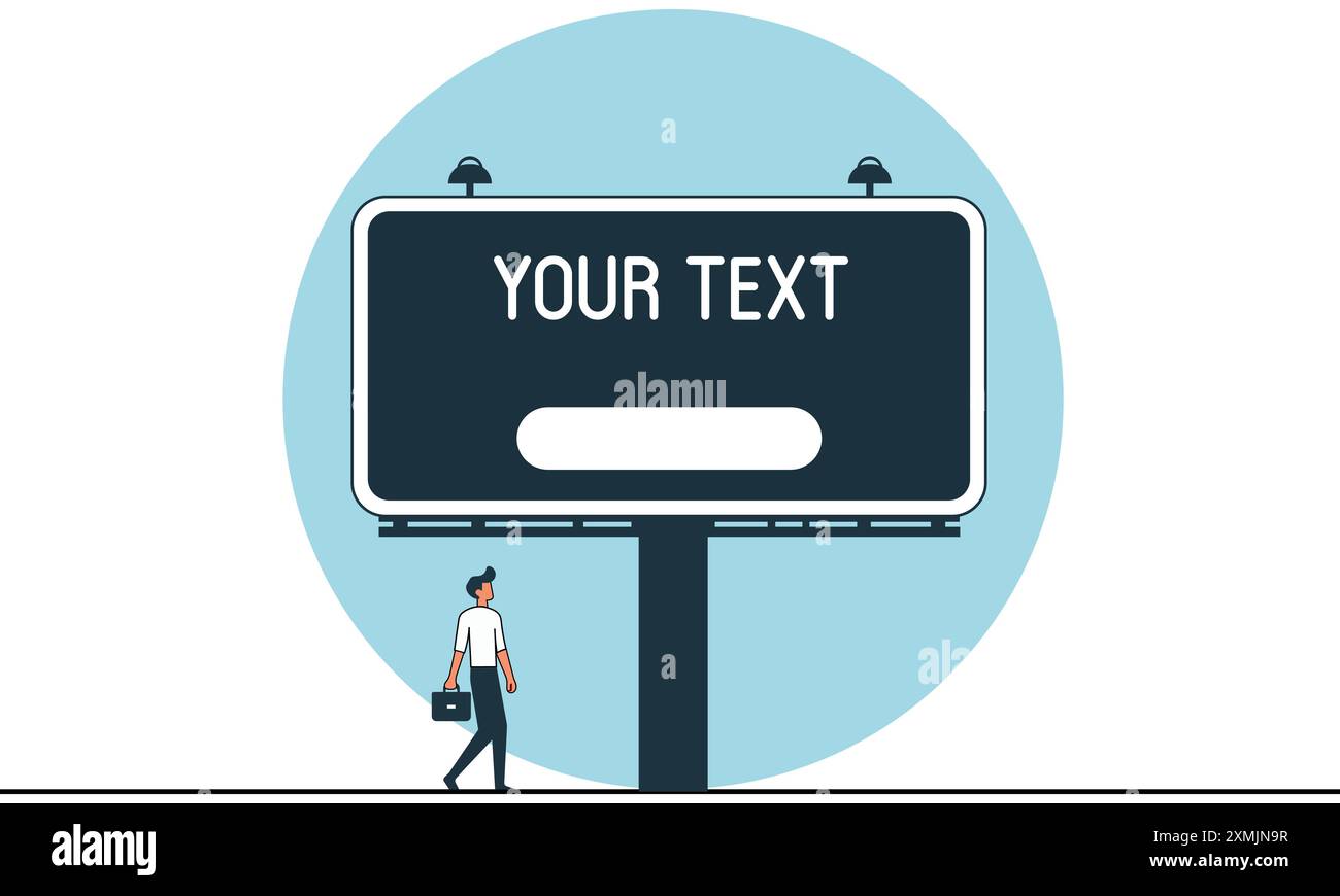 Walking past posters Stock Vector Images - Alamy