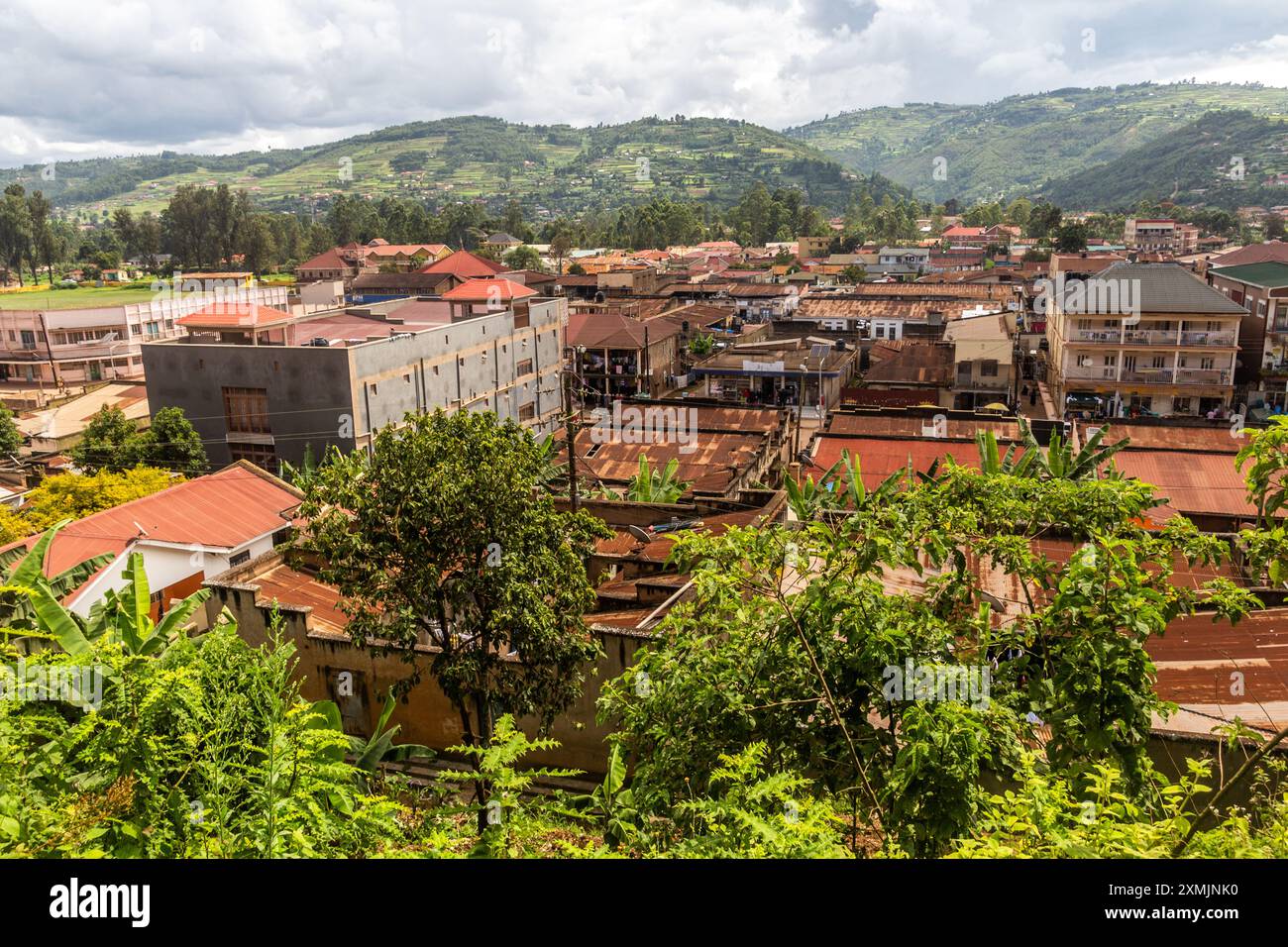 Aerial view of Kabale town, Uganda Stock Photo - Alamy