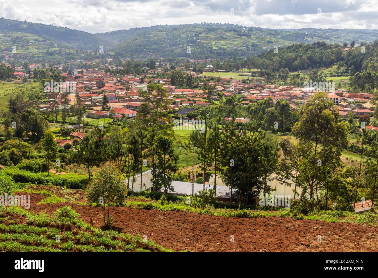Aerial view of Kabale town, Uganda Stock Photo - Alamy