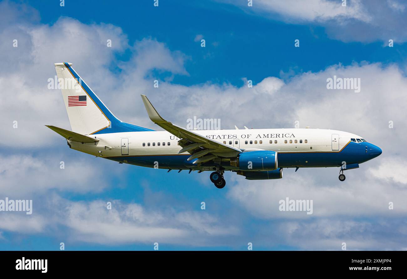 Zurich, Switzerland, 15th Jun 2024: The Boeing C-40 Clipper is a ...