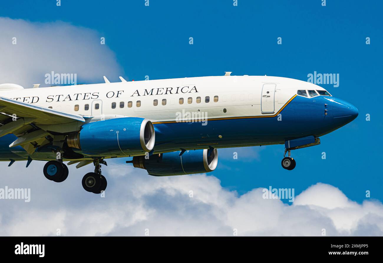 Zurich, Switzerland, 15th Jun 2024: The Boeing C-40 Clipper is a ...