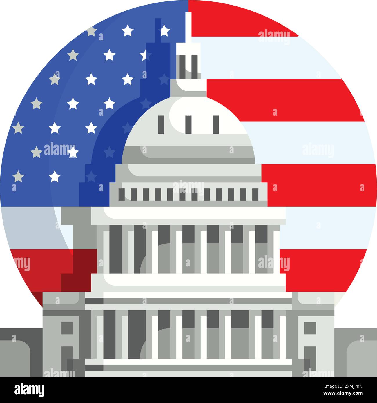 Us capital building illustration Stock Vector Images - Alamy