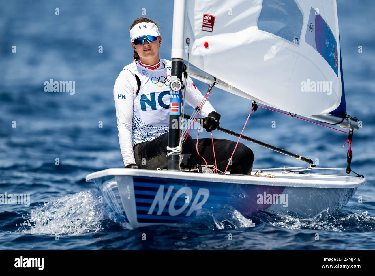 Line Flem Høst of, Norway. , . at a women's dinghy - laser radial ...