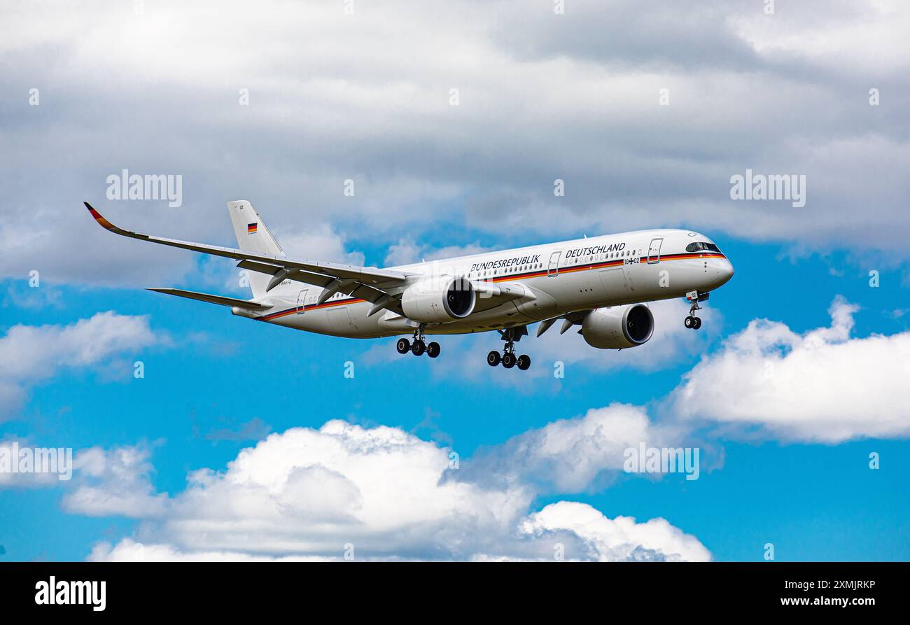 Zurich, Switzerland, 15th Jun 2024: An Airbus A350-941ACJ of the German ...