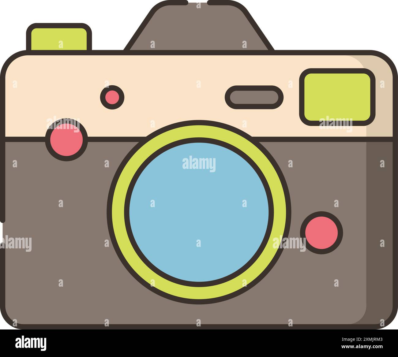 Camera solid flat icons Stock Vector Images - Alamy