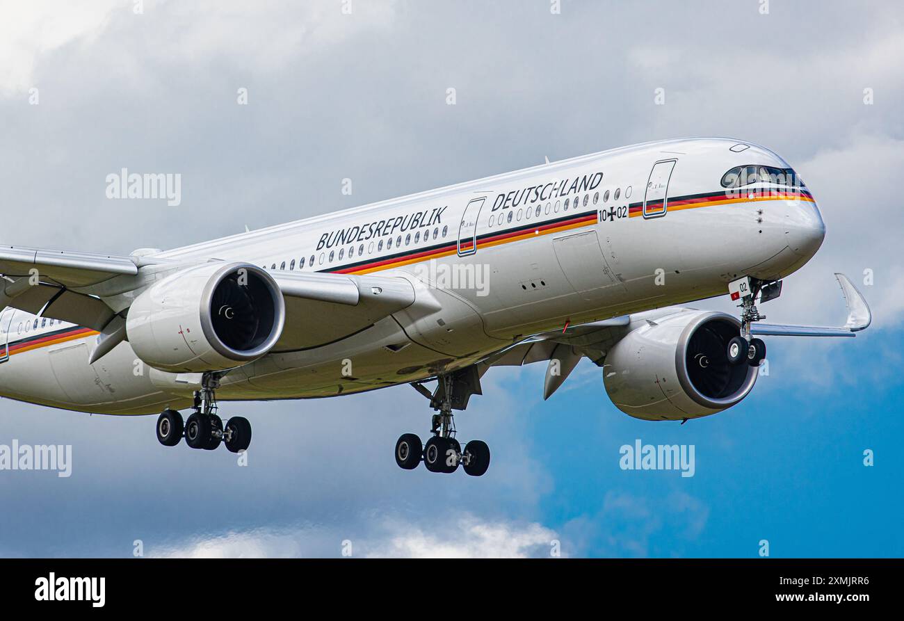 Zurich, Switzerland, 15th Jun 2024: An Airbus A350-941ACJ of the German ...