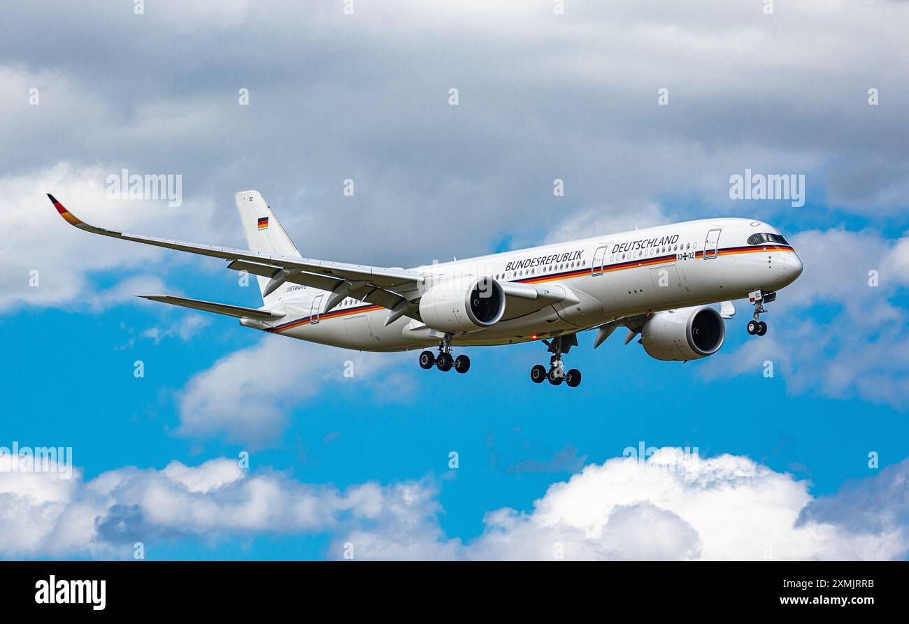 Zurich, Switzerland, 15th Jun 2024: An Airbus A350-941ACJ of the German ...