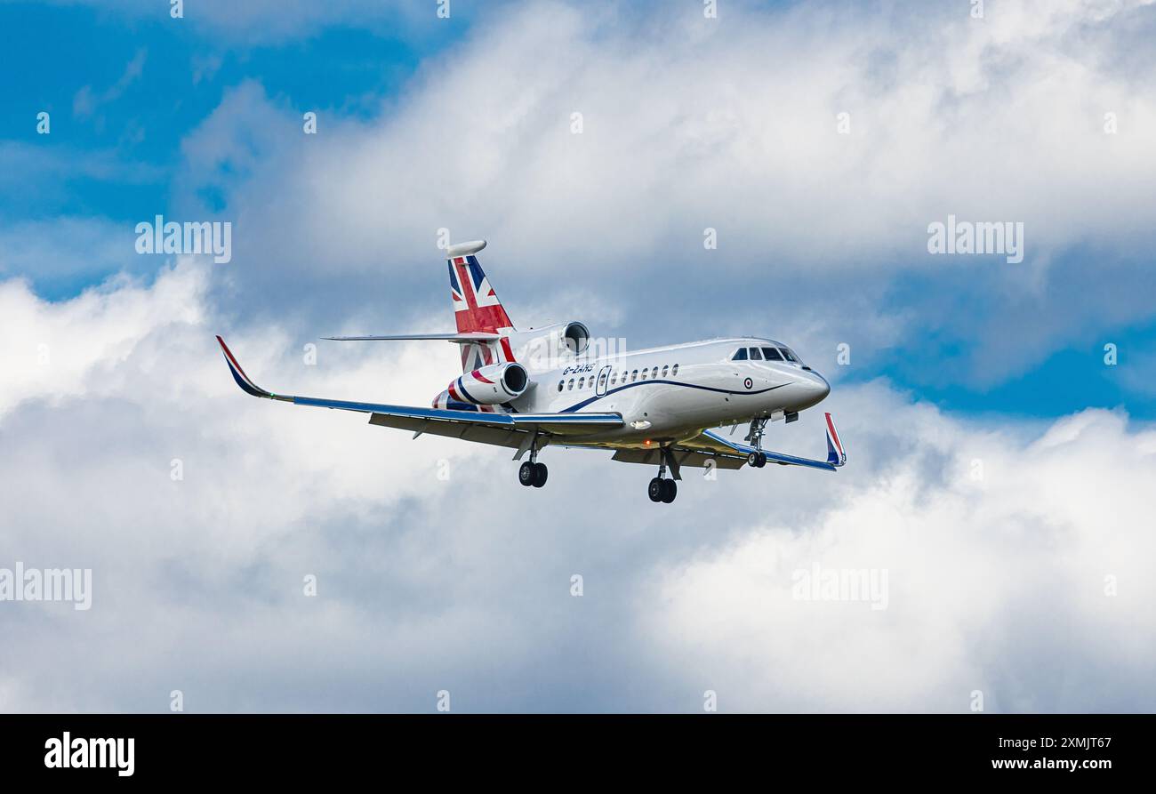 Zurich, Switzerland, 15th Jun 2024: A Dassault Falcon 900 LX carries ...