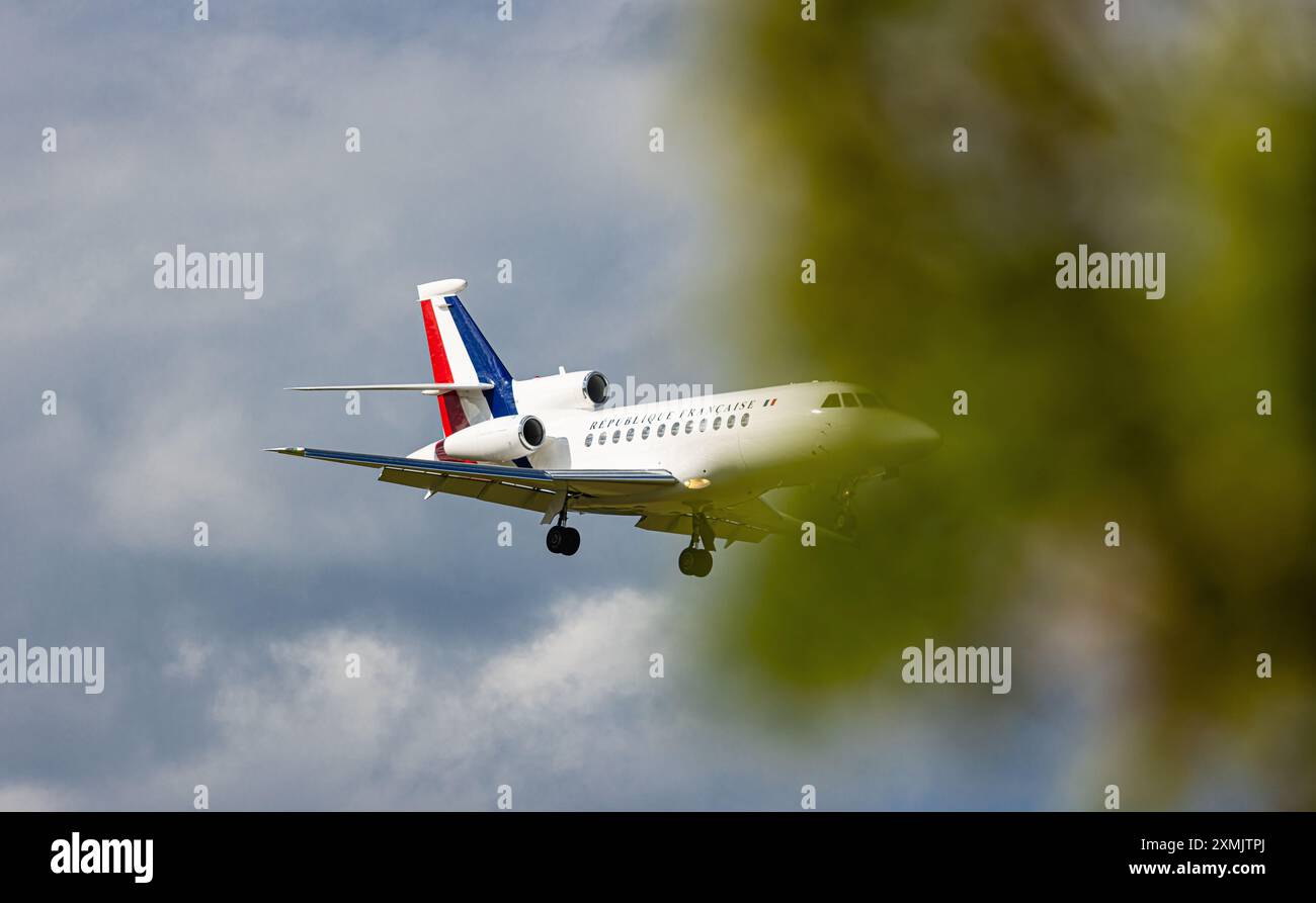 Zurich, Switzerland, 15th Jun 2024: A French Air Force Dassault Falcon ...