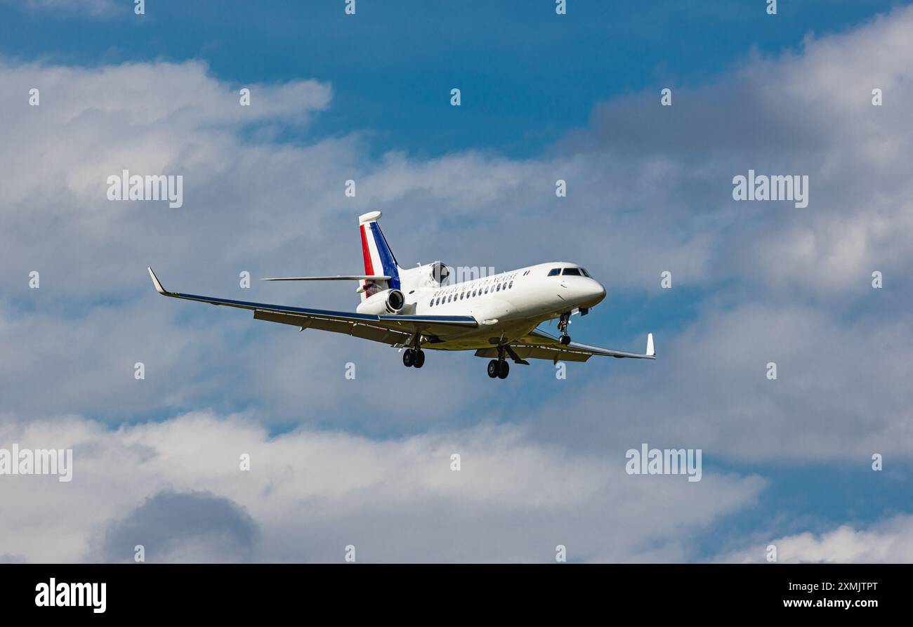 Zurich, Switzerland, 15th Jun 2024: A French Air Force Dassault Falcon ...