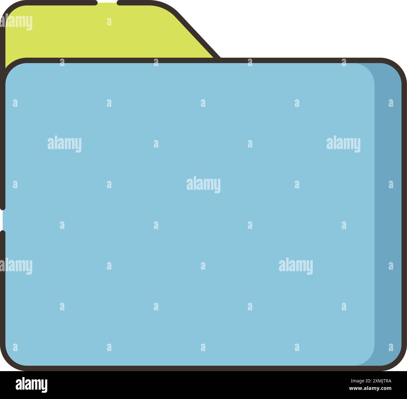 Computer folder icon outline hi-res stock photography and images - Alamy