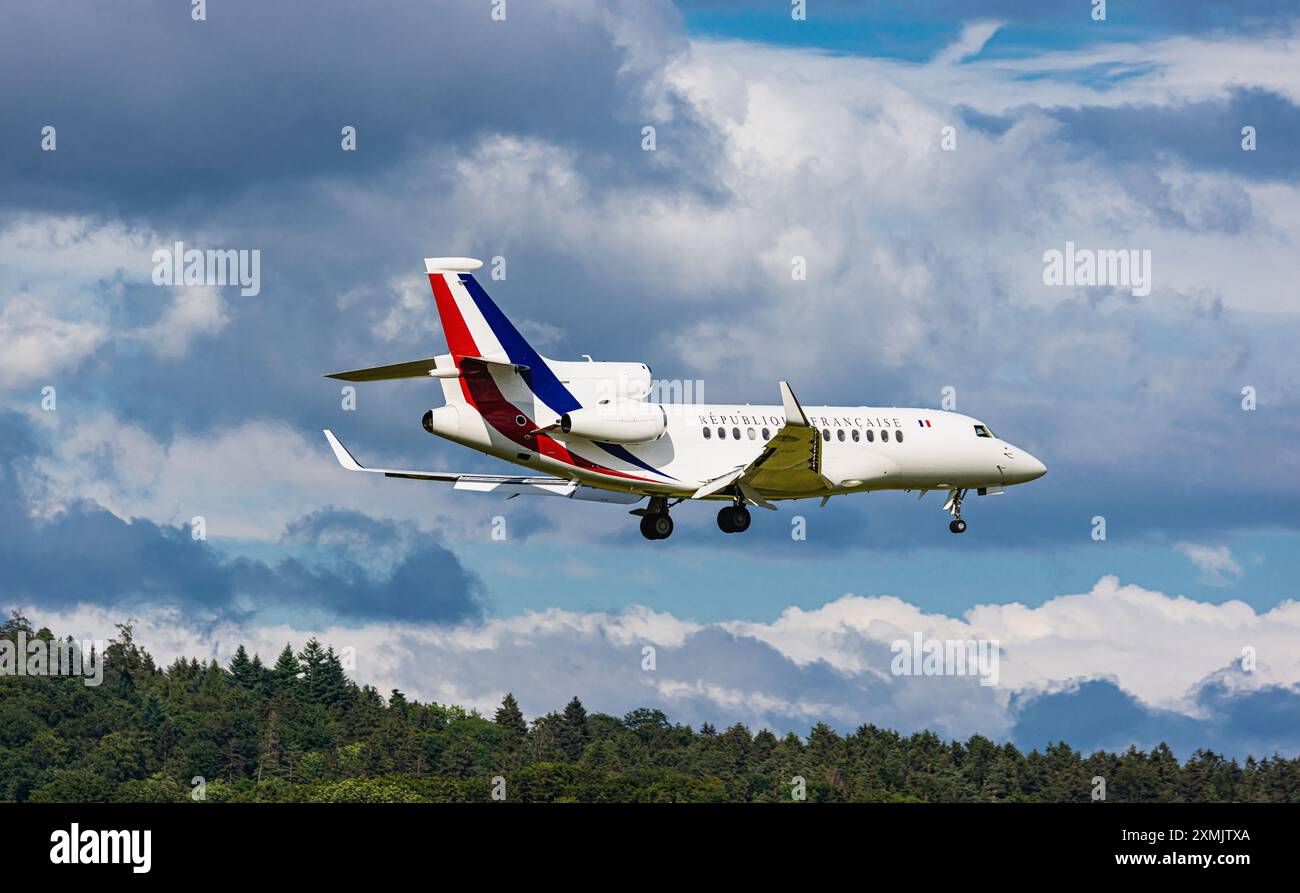 Zurich, Switzerland, 15th Jun 2024: A French Air Force Dassault Falcon ...