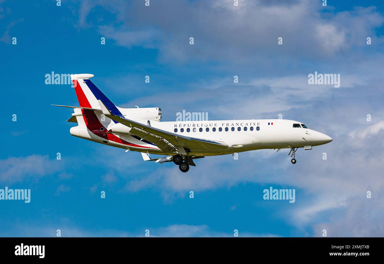 Zurich, Switzerland, 15th Jun 2024: A French Air Force Dassault Falcon ...
