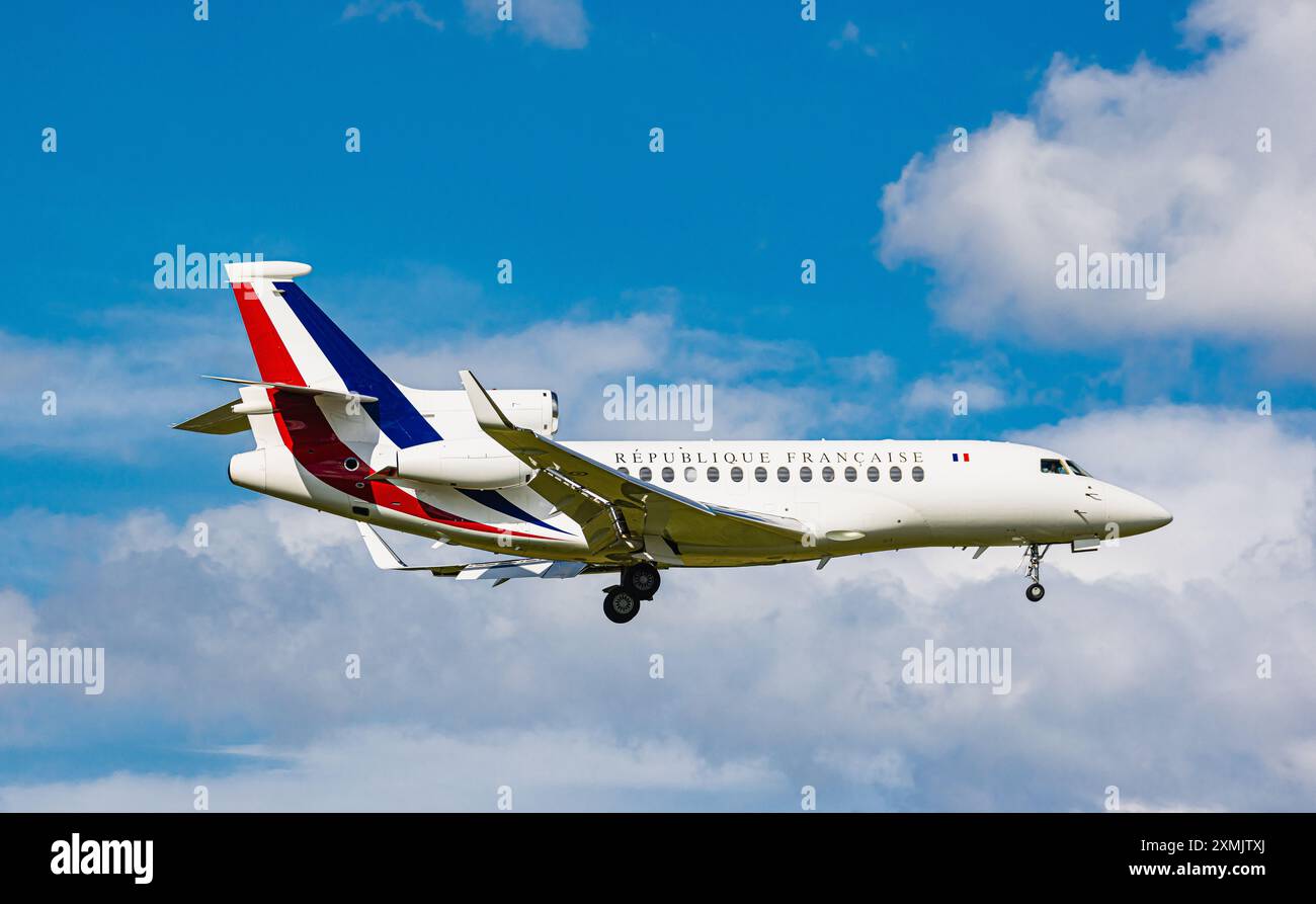 Zurich, Switzerland, 15th Jun 2024: A French Air Force Dassault Falcon ...
