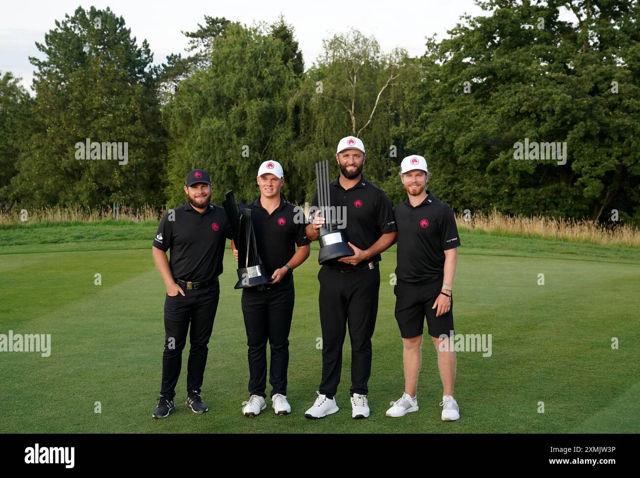 (Left to right) Team Legion XIII's Tyrrell Hatton, Caleb Surratt Jon ...