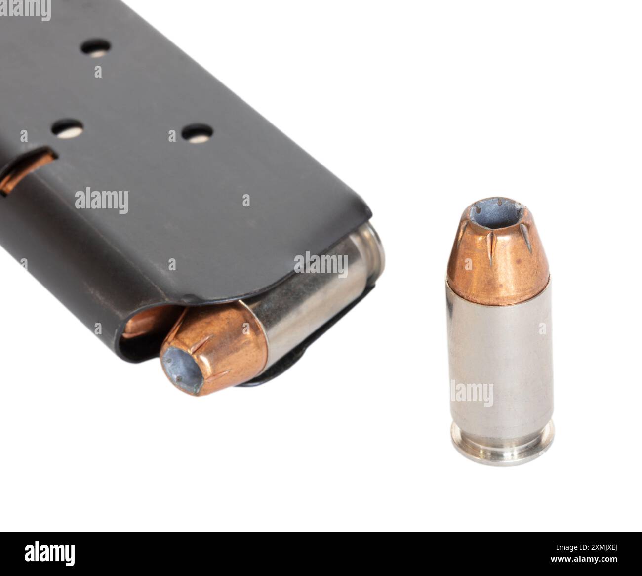 Metal single stack magazine made for 1911 semi-automatic pistols loaded ...