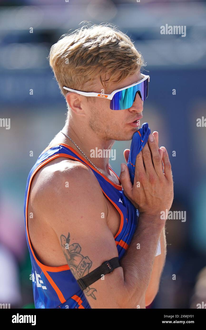 Paris, France. 28th July, 2024. Olympia, Paris 2024, Beach Volleyball ...