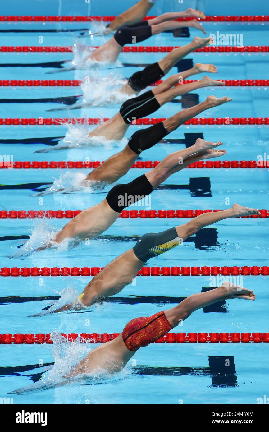 Paris, France. 28th July, 2024. Olympics, Paris 2024, Swimming, Paris ...