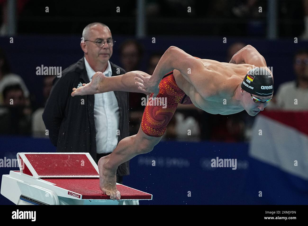 Paris, France. 28th July, 2024. Olympics, Paris 2024, Swimming, Paris ...