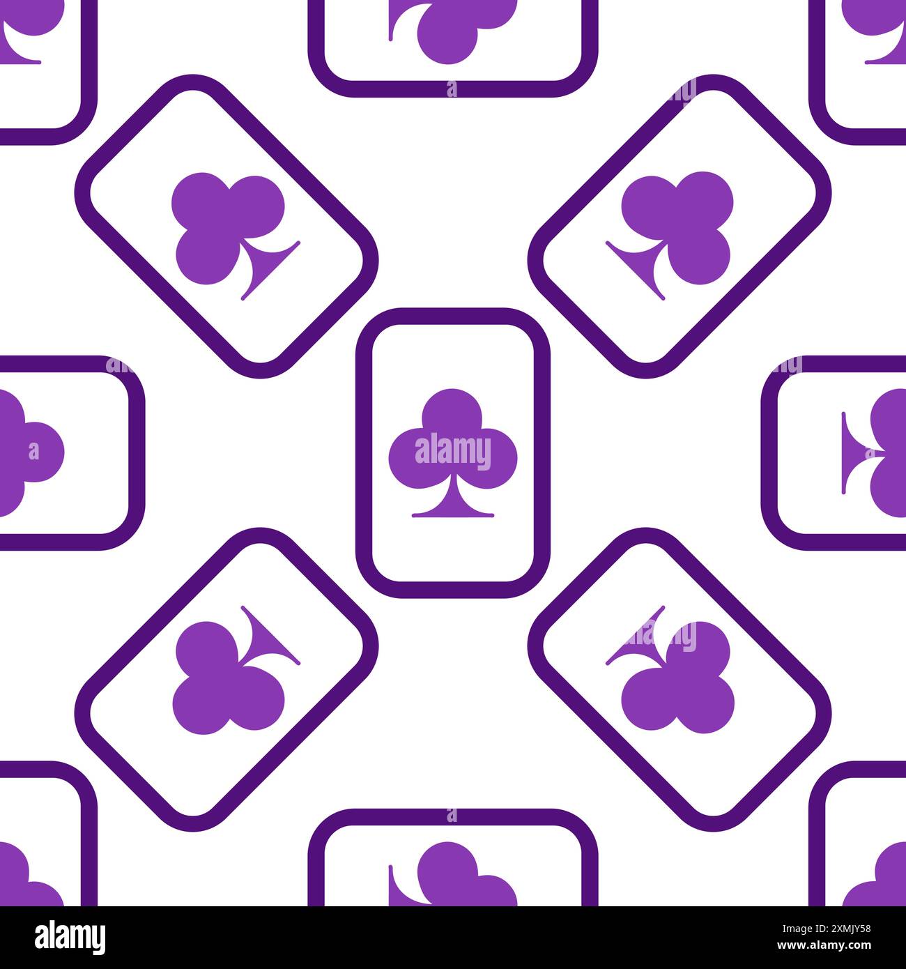 Purple falling playing cards seamless pattern Stock Vector Image & Art ...